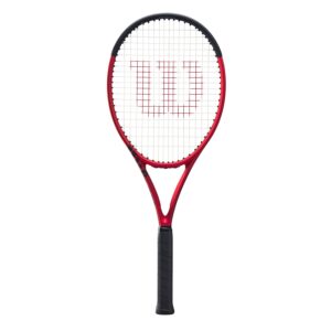 wilson clash 100ul v2.0 tennis racket, carbon fibre, head-light (grip-heavy) balance, 281 g, 68.6 cm length, red/black