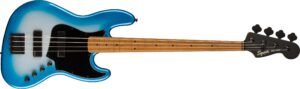 squier contemporary jazz bass, sky burst metallic, roasted maple fingerboard