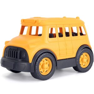 liberty imports big yellow school bus toy for toddlers, plastic vehicle truck for kids boys girls imaginary play