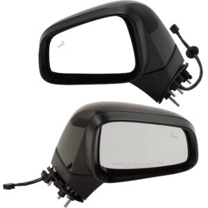 kool vue driver & passenger side power heated mirrors for buick encore 2017-2020 with signal light, blind spot monitor & memory paintable