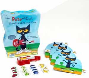 educational insights pete the cat i love my white shoes game board game for toddlers & preschoolers, gift for toddlers ages 3+