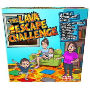 funwares the lava escape challenge games for kids, indoor and outdoor active and educational play for kids ages 4-8