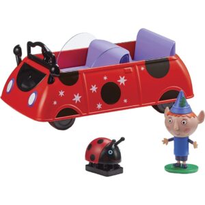 ben & holly ben elf's gaston buggy, plush along car, ben and holly's little kingdom, imaginative play, gift for 3-6 year old