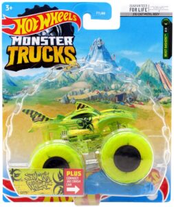 hot wheels monster trucks shark wreak - connect and cruash car