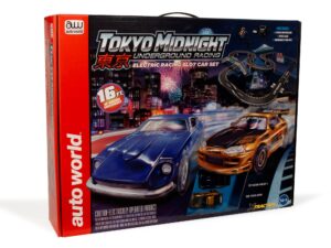 auto world tokyo midnight underground 16' racing slot race set