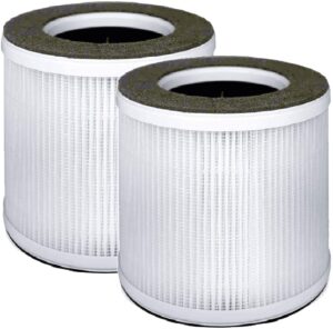 nispira vk-6067b true hepa activated carbon filter replacement compatible with vremi air purifier/kokeki air purifier, 2 packs