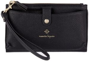 nanette lepore ryae slim wallet black one size