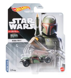 star wars hot wheels character cars boba fett diecast car