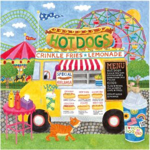 ceaco - food trucks - hot dog truck - 550 piece jigsaw puzzle