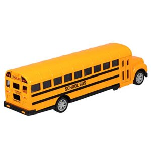 nuobesty new york city school bus bus model toy, die cast pull back vehicles cars 8. 46in educational toy for kids us school bus model