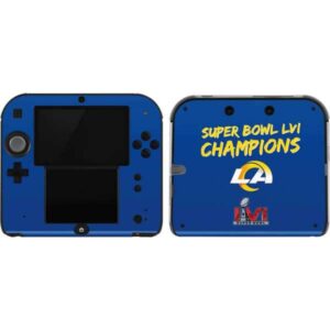 skinit decal gaming skin compatible with 2ds - officially licensed nfl super bowl lvi champions rams design