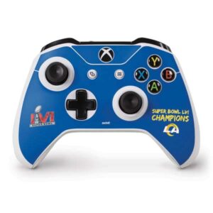 skinit decal gaming skin compatible with xbox one s controller - officially licensed nfl super bowl lvi champions rams design