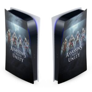 head case designs officially licensed assassin's creed group unity key art matte vinyl faceplate sticker gaming skin decal cover compatible with sony playstation 5 ps5 digital edition console