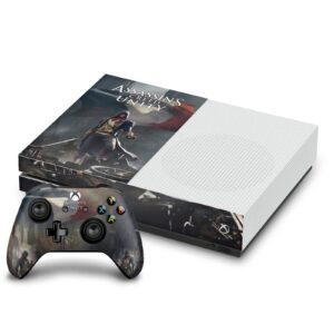 head case designs officially licensed assassin's creed arno dorian french flag unity key art vinyl sticker gaming skin decal cover compatible with xbox one s console and controller bundle