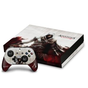 head case designs officially licensed assassin's creed cover art ii graphics vinyl sticker gaming skin decal cover compatible with xbox one x console and controller bundle