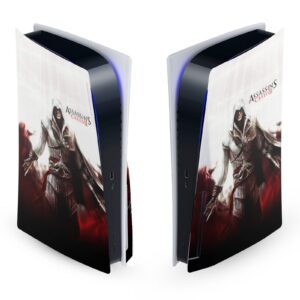 head case designs officially licensed assassin's creed cover art ii graphics matte vinyl faceplate sticker gaming skin decal cover compatible with sony playstation 5 ps5 disc edition console