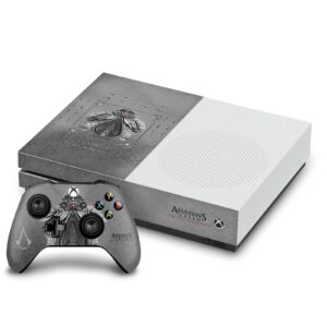 head case designs officially licensed assassin's creed belt crest brotherhood graphics vinyl sticker gaming skin decal cover compatible with xbox one s console and controller bundle