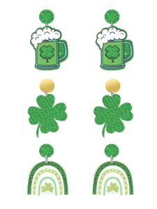 st patricks day earrings accessories for women st patricks day shirt outfits for women shamrock earrings green irish earrings st patricks day jewelry gifts