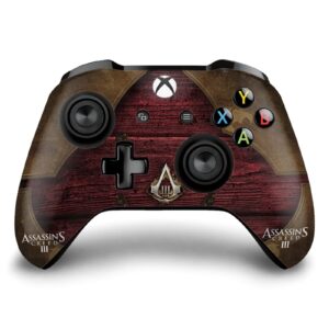 head case designs officially licensed assassin's creed freedom edition iii graphics matte vinyl sticker gaming skin decal cover compatible with xbox one s/x controller