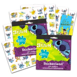 classic disney disney stitch party favor stickers for kids - bundle with over 200 lilo and stitch stickers for party bags goodie bags crafts plus toy story bookmark (stitch party decorations)