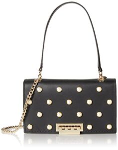 zac zac posen earthette mini chain shoulder bag-pearl lady, black