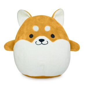 henxing 1pcs plush shiba inu toy 8 inches stuffed akita dog plush doll, soft cute best gift suitable for all of age, birthday christmas home decoration gift