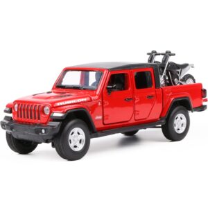 jackiekim 1:32 alloy pull back car diecast model truck for gladiatar,collection, mini simulation vehicles toys for kids,boyfriend,young peoples gift（red）