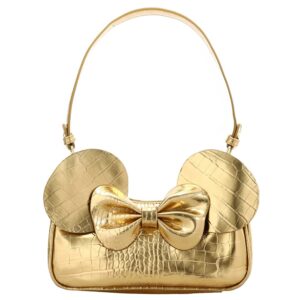 disney minnie mouse gold metallic mini handbag