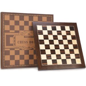 amerous 19 inches professional wooden tournament chess board with 2.0" squares/gift package/chess board only (no chess pieces)