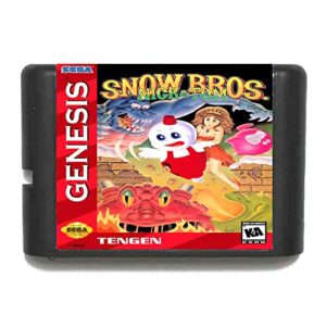 royal retro snow bros 16 bit sega md game card for sega mega drive for genesis