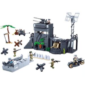 dahonpa atlantic wall building blocks(765 pcs), ww2 military historical construction model for display,toys gifts for kid and adult.