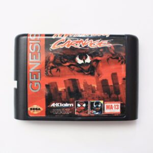 royal retro spider-man and venom - maximum carnage 16 bit sega md game card for sega mega drive for genesis