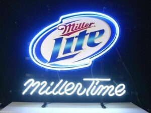 queen sense 24"x20" millers time millers lite neon sign light man cave bar pub beer gift neon lamp a124mtmllb