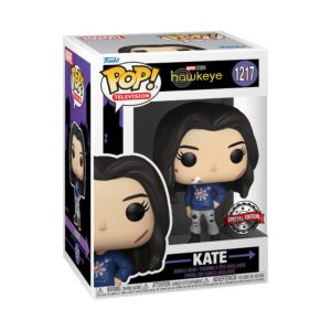 funko pop! marvel: hawkeye - kate bishop christmas sweater special edition multicolor exclusive vinyl figure #1217