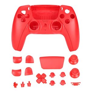 controller replacement shell, console game accessories abs material durable comfortable hand feel easy installation for repair parts(red)