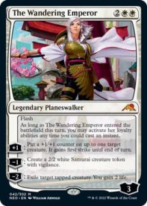 magic: the gathering - the wandering emperor (042) - foil - kamigawa: neon dynasty