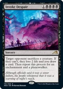 magic: the gathering - invoke despair (101) - kamigawa: neon dynasty