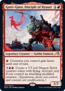 magic: the gathering - goro-goro, disciple of ryusei (145) - kamigawa: neon dynasty