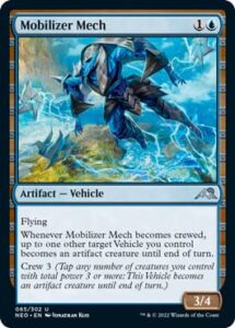 magic: the gathering - mobilizer mech (065) - foil - kamigawa: neon dynasty