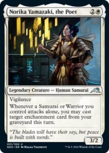 magic: the gathering - norika yamazaki, the poet (031) - kamigawa: neon dynasty