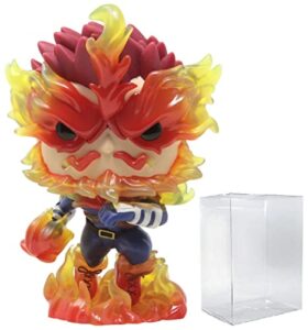 pop my hero acadamia - endeavor funko vinyl figure (bundled with compatible box protector case), multicolor, 3.75 inches