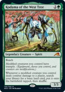 magic: the gathering - kodama of the west tree (199) - kamigawa: neon dynasty