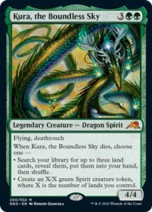 magic: the gathering - kura, the boundless sky (200) - kamigawa: neon dynasty