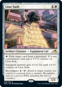 magic: the gathering - lion sash (026) - kamigawa: neon dynasty