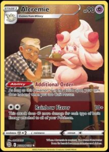 alcremie tg08/tg30 - brilliant stars - trainer gallery pokemon card - holo foil