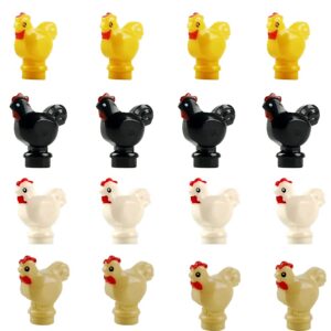 baenrcy cow animal building blocks animal building bricks kit diy building set compatible all major brands (chicken)