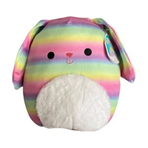 squishmallows official kellytoy easter squad squishy soft plush toy animal (11 inch, danya rainbow bunny)