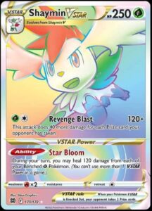 shaymin vstar 173/172 brilliant stars - ultra rare pokemon card