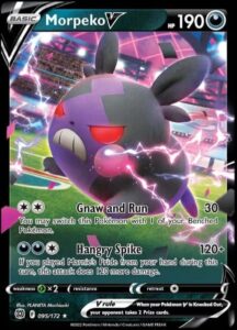 morpeko v 095/172 brilliant stars - ultra rare pokemon card - holo foil