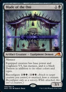 magic: the gathering - blade of the oni (089) - kamigawa: neon dynasty